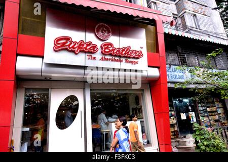 Frontal view of Gupta Brothers Sweet shop ; Calcutta ; West Bengal ...