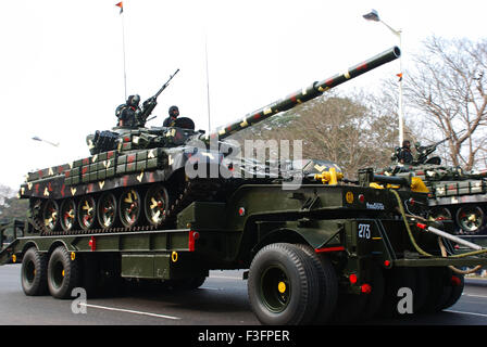 Indian Army Tank at the Parade at the Republic Day on January, 26, 1998 ...