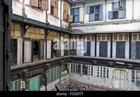 Typical interior of Peshwa wada ; Vishrambaug wada ; Pune ; Maharashtra ...