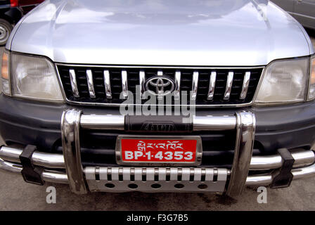 Car number plate, Bhutan Stock Photo - Alamy