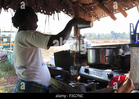 Rural tea shop ; Thanjavur ; Tanjore ; Tamil Nadu ; India ; Asia Stock ...