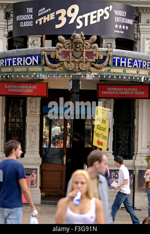 Entrance of the Criterion Theatre at Piccadilly Circus in London Stock ...