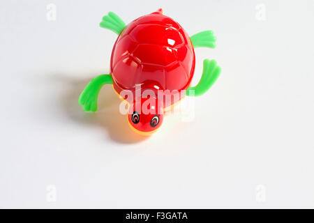 tortoise plastic toy on white background Stock Photo - Alamy