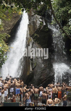Five falls, Kurtallum, Tamil Nadu, India, Asia Stock Photo - Alamy