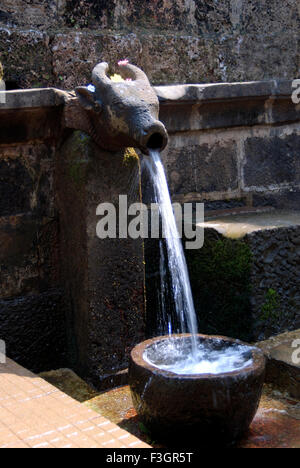 Cow mouth in stone Gomukha at Keshave temple at Dapoli, District ...