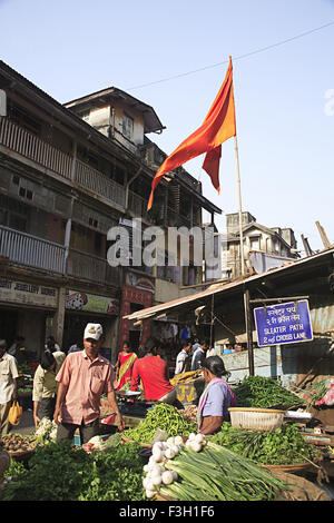 Market area ; Grant road ; Bombay now Mumbai ; Maharashtra ; India ...