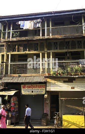 Old Dattatreya chawl mass urban housing , street Chikalwadi , Tukaram ...