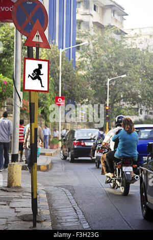 Traffic sign board, Morarka chowk, DR. Gopalrao Deshmukh marg, Peddar ...