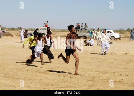 Running race at Shivratri fair, Kutch, Gujarat, India, Asia Stock Photo ...