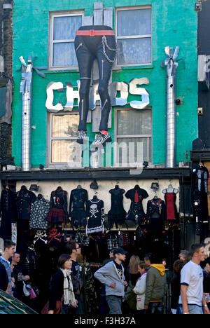 Leather goods store in Camden town market ; London ; U.K. United ...