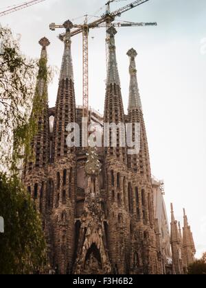 Sagrada Familia Spires - Barcelona Stock Photo - Alamy