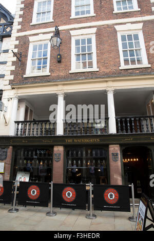 Watergate pub in Chester it was the old crypt in AD:1180 Stock Photo ...