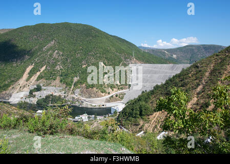 Dam on Koman River close to Fierze, Albania Stock Photo - Alamy