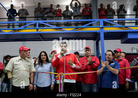 Falcon, Venezuela. 7th October, 2015. Venezuelan President Nicolas ...
