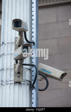 CCTV camera surveillance train station Stock Photo - Alamy
