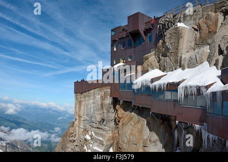 Viewing platforms and walkways, Aiguille du Midi, Mont Blanc Massif ...