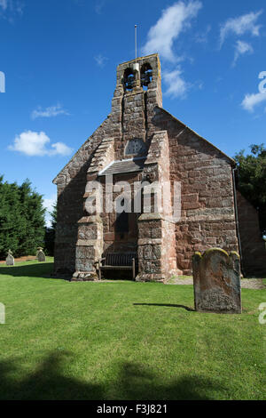 Village of Shocklach, Cheshire, England. Picturesque view of an old ...