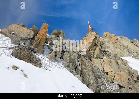 Viewing platforms and walkways, Aiguille du Midi, Mont Blanc Massif ...