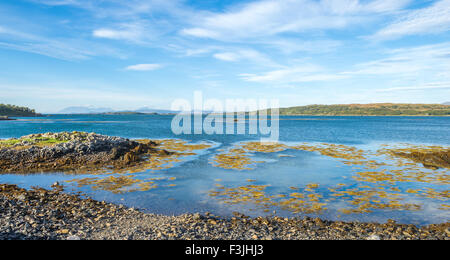 The bay at Arisaig and Loch nan Ceall from Rhu point Stock Photo - Alamy