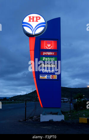 sign of Petrol Pump of Hindustan Petroleum at Mumbai Pune Expressway ...