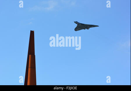 Avro Vulcan bomber flies over The International Bomber Command Centre's ...