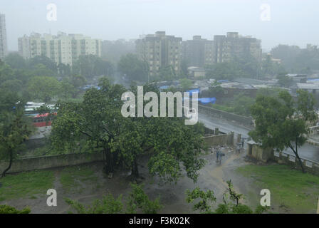 Rain at Borivali Bombay Mumbai Maharashtra India Asia Stock Photo - Alamy