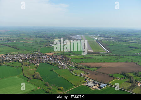 Aerial photograph of Bruntingthorpe Aerodrome and vehicle proving ...
