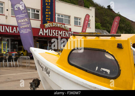 Filey town amusements arcade on sea front North Yorkshire UK England ...