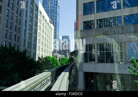 Seattle Center Monorail at Westlake, Seattle, Washington, USA Stock ...