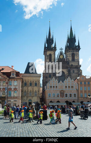 Tyn School, Tyn Church, Old Town Square, historic district, Prague ...