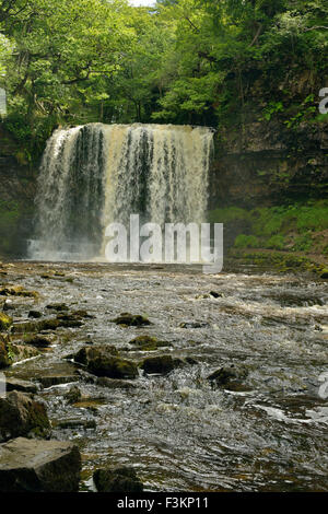 Afon Hepste & Sgwd yr Eira Waterfall Brecon Beacons, Wales Stock Photo ...