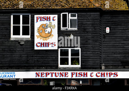 Neptune Fish and Chip Shop, Hastings, East Sussex, UK Stock Photo - Alamy