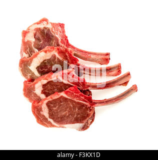 Raw mutton chops Stock Photo - Alamy