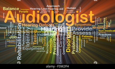 Word cloud concept illustration of hearing deafness Stock Photo ...