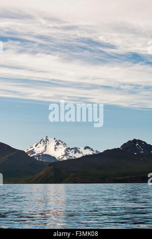 Coastline,Cold Bay,Frosty Volcano,Alaska Stock Photo - Alamy