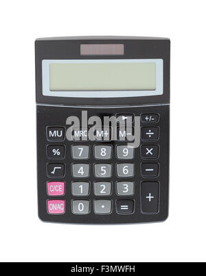 Tax Calculator with Red Button Stock Photo - Alamy