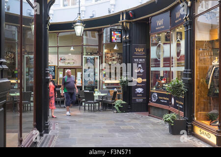Morgan Arcade Cardiff city Center Wales Crumbs Salad Bar Stock Photo ...