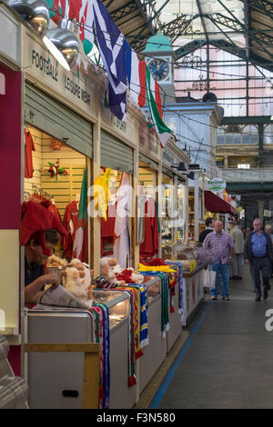 Cardiff central Market Cardiff Wales UK Fish stall Stock Photo - Alamy
