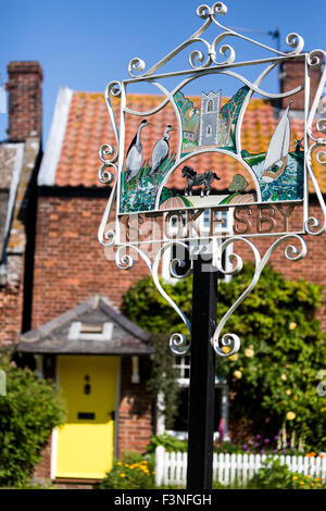 Village signs. Norfolk Broads England UK Stock Photo - Alamy