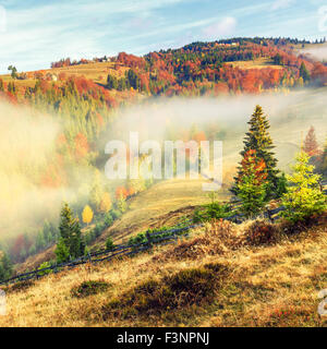 Colorful autumn landscape in the mountains Stock Photo - Alamy