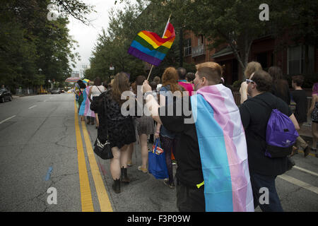 Atlanta, GA, USA. 10th Oct, 2015. LGBT community celebrates Gay Pride ...