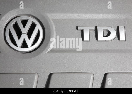 VW Golf engine cover Stock Photo - Alamy