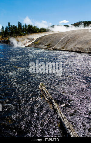 Firehole River Midway Geyser Basin Yellowstone National Park Wyoming ...