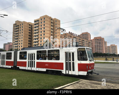Pyongyang, North Korea. 11th Oct, 2015. A North Korean bride and groom ...