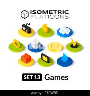 Isometric flat icons set 13 Stock Vector Image & Art - Alamy