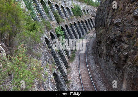 Ponte du Vecchio, rail bridge by Gustave Eiffel, near Vivario on ...