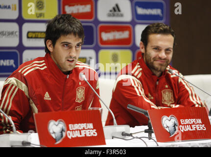 Spanish national team players react at the end of the 2026 World Cup ...