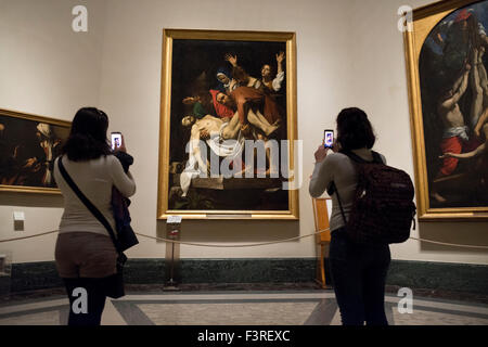 Caravaggio - Deposition from the Cross, Vatican Museum, Italy Stock ...