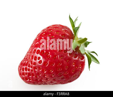Strawberry isolated on white background. close up Stock Photo - Alamy