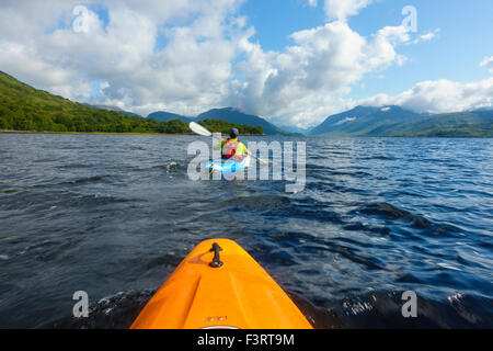 Kayaking on Loch Etive, Argyll & Bute, Scotland Stock Photo - Alamy